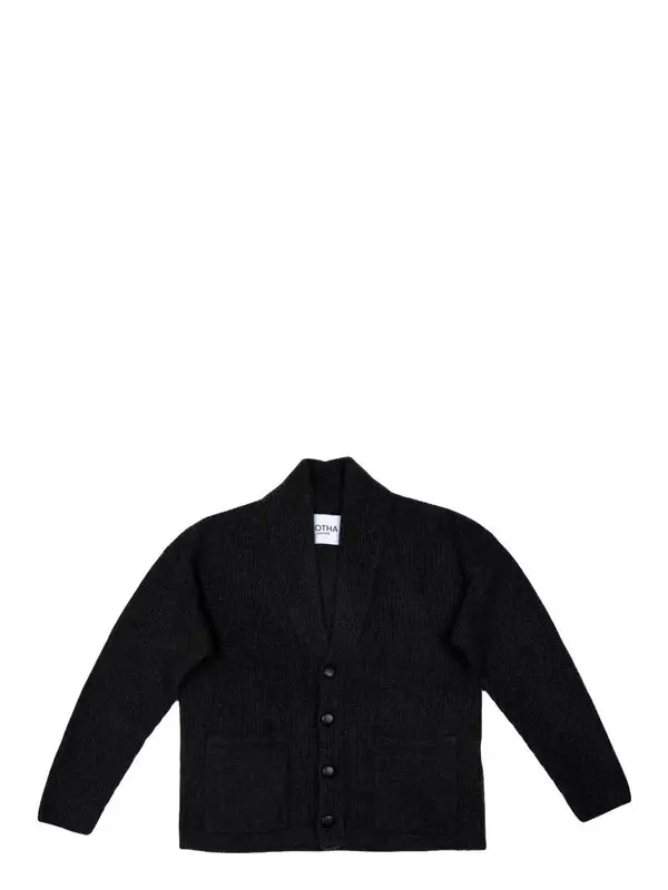 GOTHA Ribbed-knit Cardigan - Black