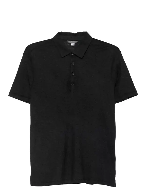 John Varvatos Alvaro Jacquard Polo Shirt - Black