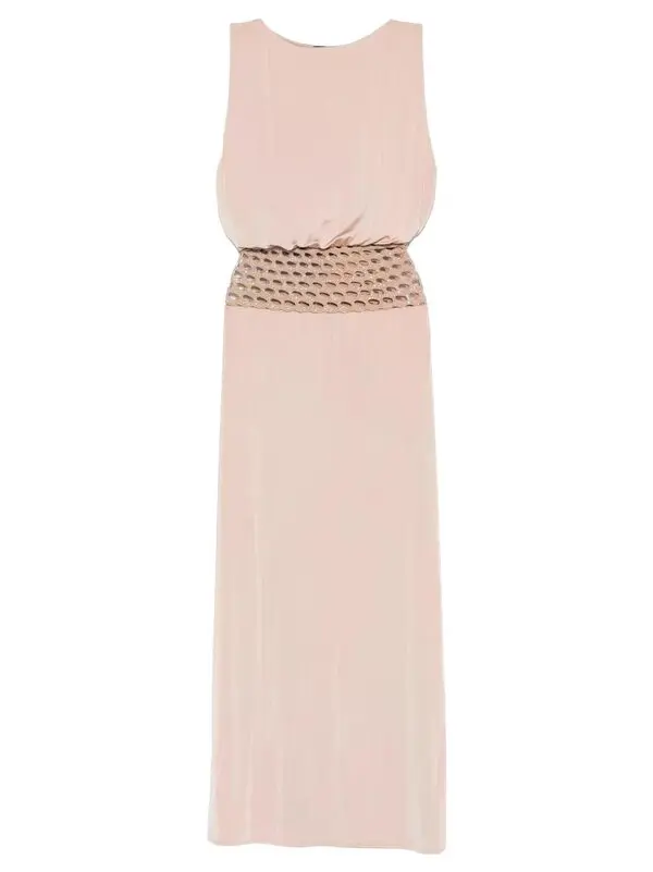 Giorgio Armani Metallic-threading Dress - Pink