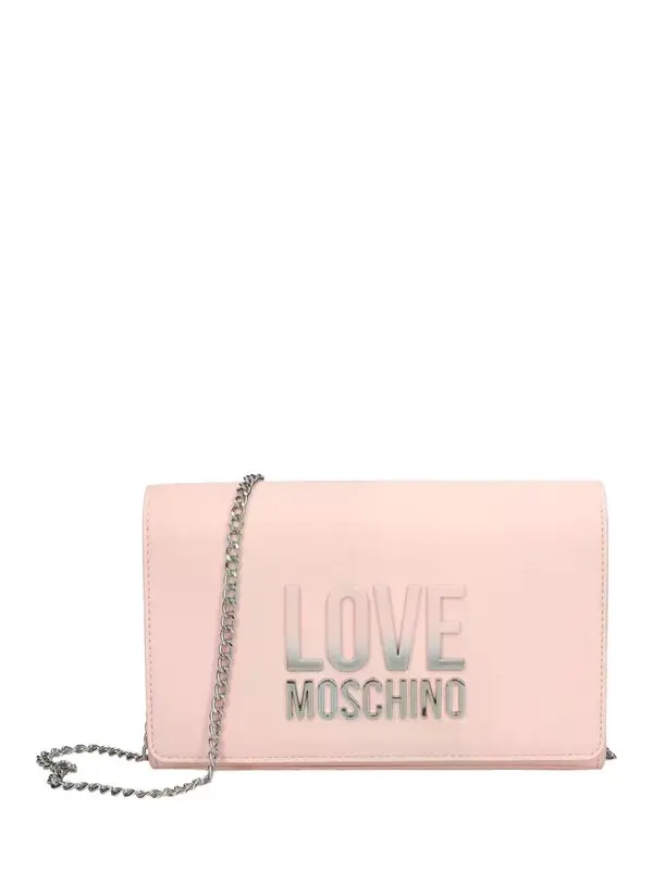 Moschino Logo-plaque Crossbody Bag - Pink