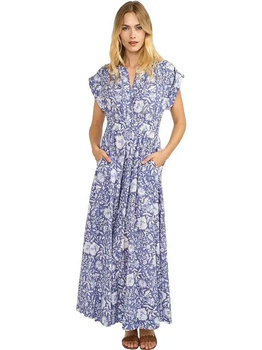 MAREA Clara Dress - Indigo Blossom