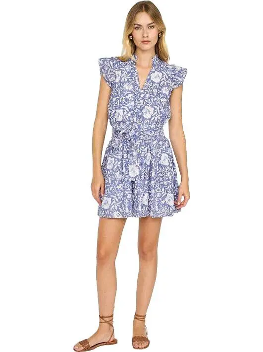 MAREA Liz Printed Dress - Indigo Blossom