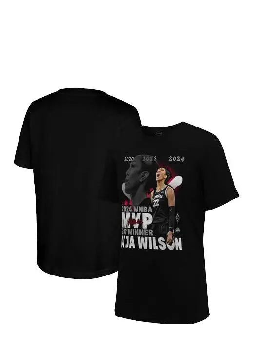 STADIUM ESSENTIALS A'ja Wilson Las Vegas Aces 2024 Crossroads T-shirt - Black