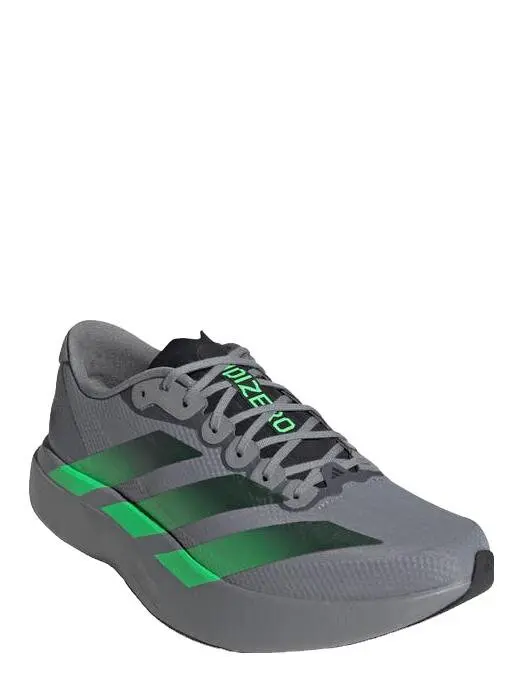 Adidas Adizero Evo Sl Running Shoe - Grey/screaming Green/carbon