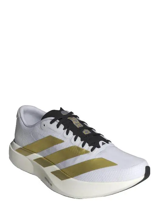 Adidas Adizero Evo Sl Running Shoe - White/matte Gold/core Black