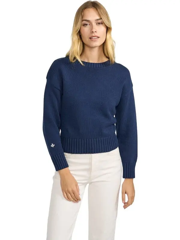 MAREA Lake Cotton Sweater - Navy