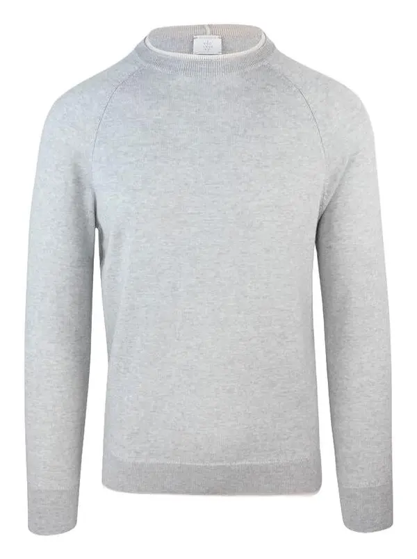 Eleventy Wool Sweater - Grigio Chiaro E Sabbia