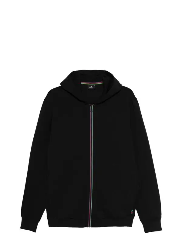 Paul Smith Zip-up Hoodie - Black