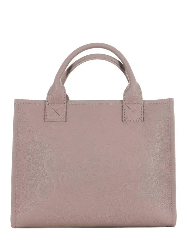 MC2 SAINT BARTH Leather Shopper - Grey
