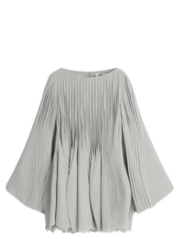 Cos Petal Mini Dress - Gray