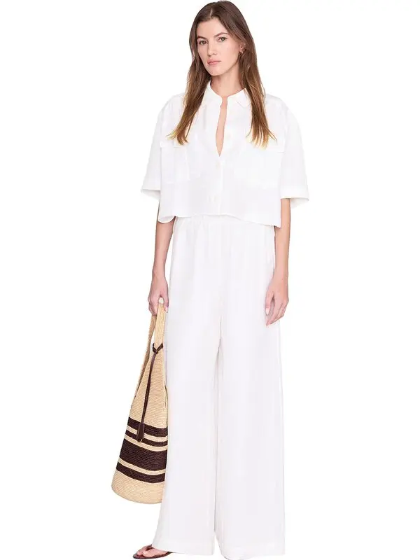 ANINE BING Edith Shirt - Ivory