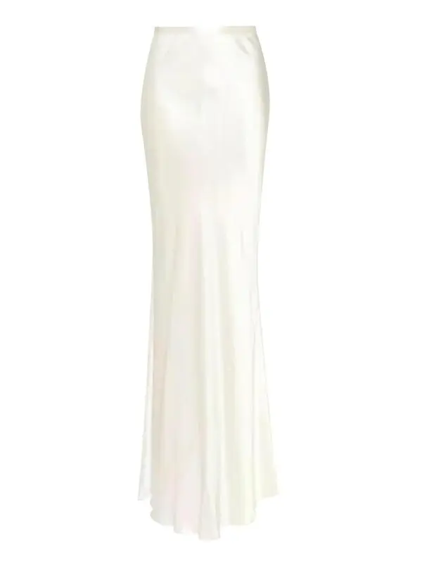 Michelle Mason Bias Maxi Skirt - White