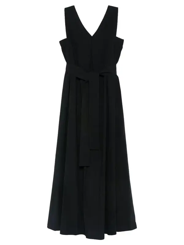 MOUTAKI Cotton Midi Dress - Black