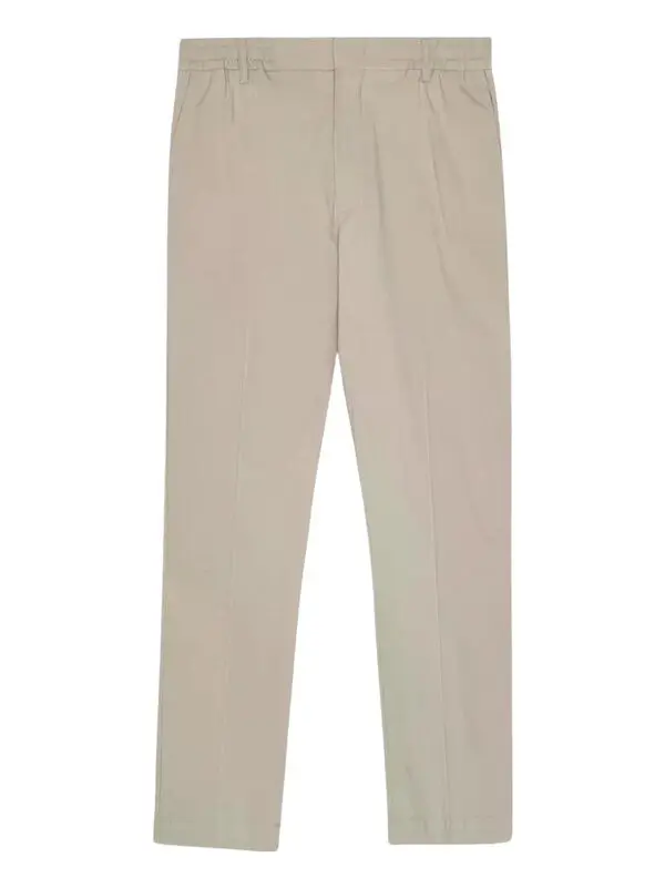 Nn07 Elasticated Tapered Trousers - Neutrals