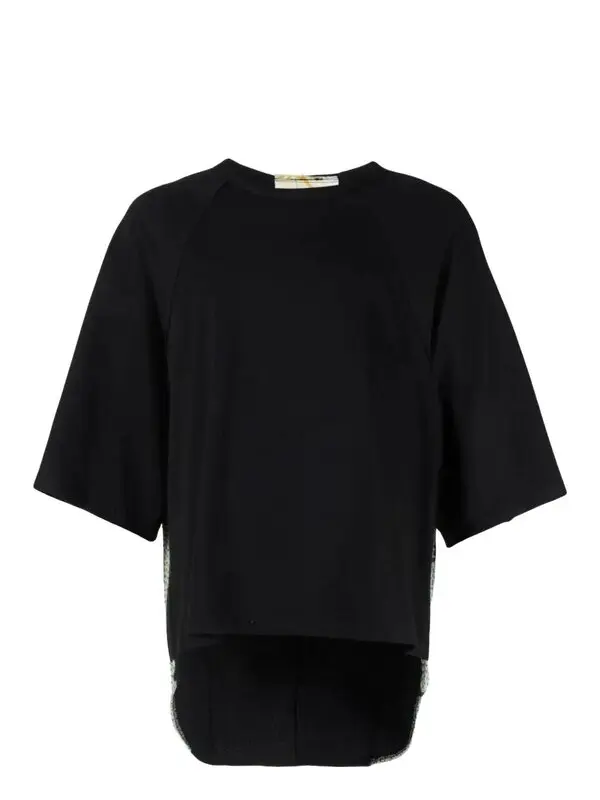 By Walid Raglan-sleeve T-shirt - Black