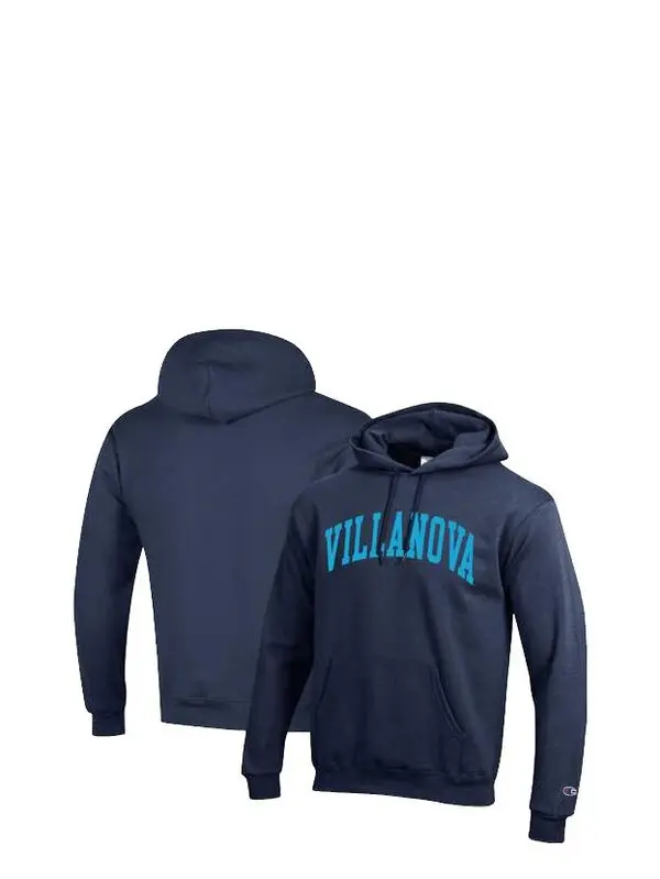Champion Villanova Wildcats Basic Arch Fleece Pullover Hoodie - Navy