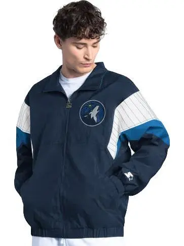 STARTER Minnesota Timberwolves Full-zip Jacket - Navy