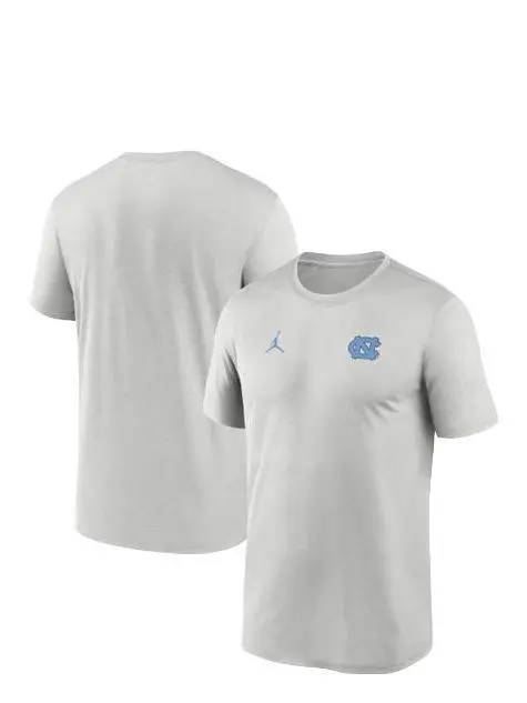 JORDAN BRAND North Carolina Tar Heels 2025 Sideline Small Logo Legend Performance T-shirt - Gray