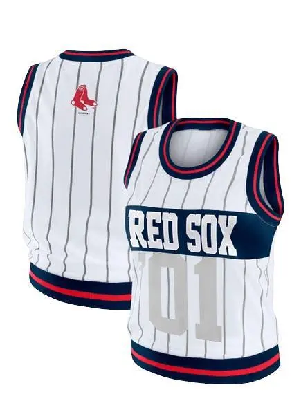 WEAR BY ERIN ANDREWS Boston Red Sox Sporty Tank Top - White