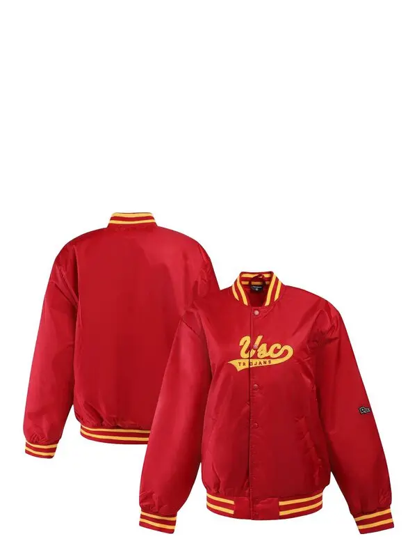HYPE AND VICE Usc Trojans A-game Varsity Jacket - Cardinal