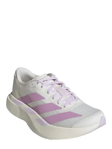 Adidas Adizero Evo Sl Running Shoe - Off White/lilac/ice Lavender