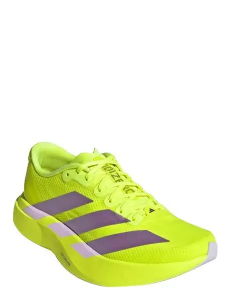 Adidas Adizero Evo Sl Running Shoe - Solar Yellow/plum/plum