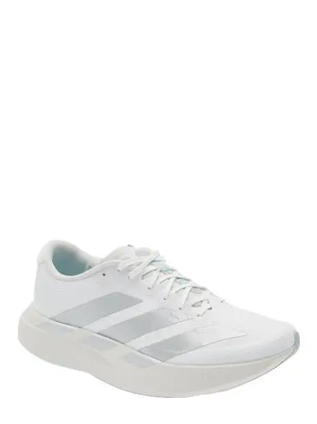 Adidas Adizero Evo Sl Running Shoe - White/white/clear Aqua