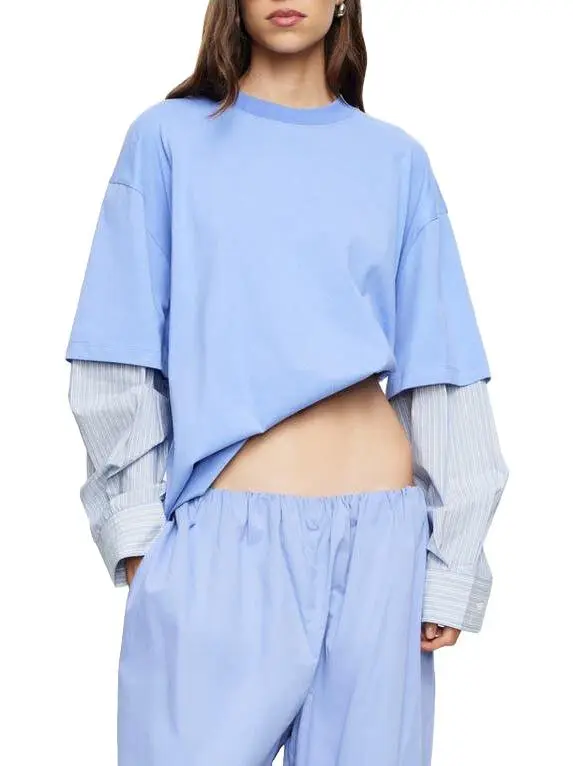 Lioness Layered Oversized T-shirt - Persian Jewel