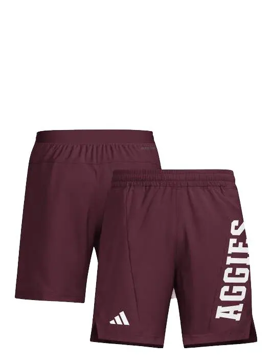 Adidas Texas A&m Aggies Aeroready Training Shorts - Maroon