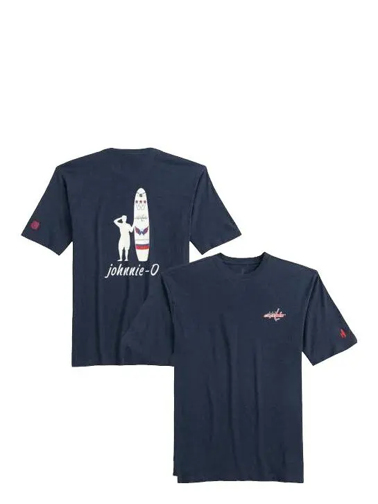 Johnnie-o Washington Capitals Heathered Spencer T-shirt - Navy