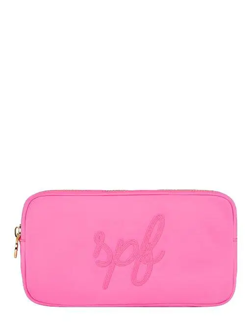 Stoney Clover Lane Spf Embroidered Small Pouch - Bubblegum