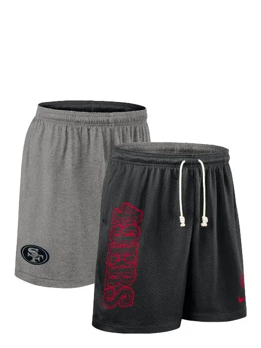 Nike San Francisco 49ers Sideline Reversible Performance Shorts - Black