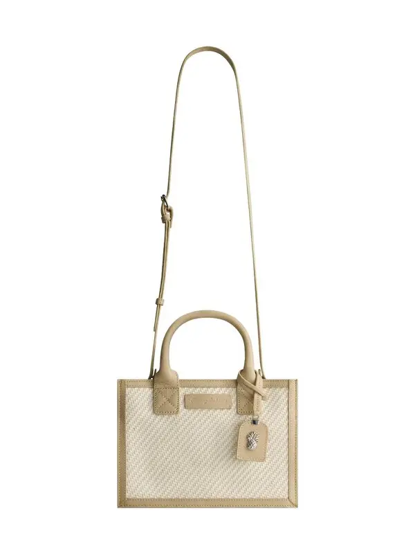 Tommy Bahama Soft Woven Tote - Tan/white
