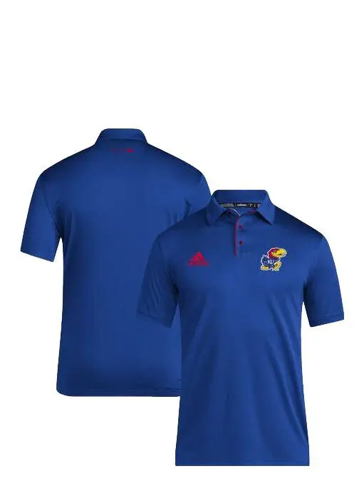 Adidas Kansas Jayhawks 2024 Coaches Aeroready Polo - Royal