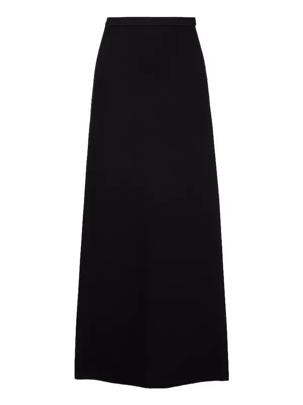 Max Mara Vernice Jersey Maxi Skirt - Black