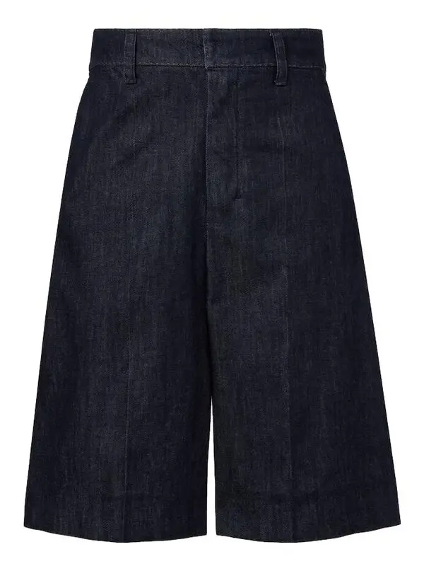 Max Mara Frank Denim Bermuda Shorts - Blue