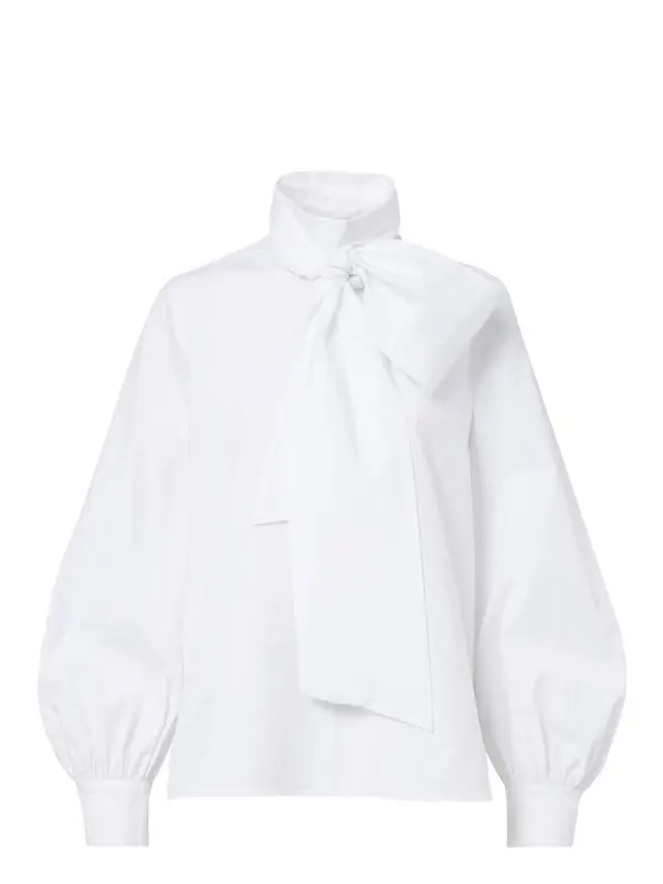Max Mara Bosforo Cotton-blend Poplin Blouse - White