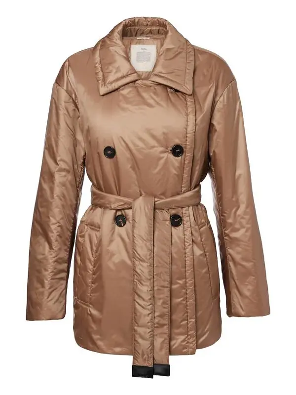 Max Mara The Cube Calla Padded Canvas Jacket - Beige