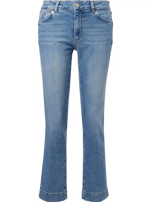 Sportmax Schermo Low-rise Cropped Bootcut Jeans - Blue