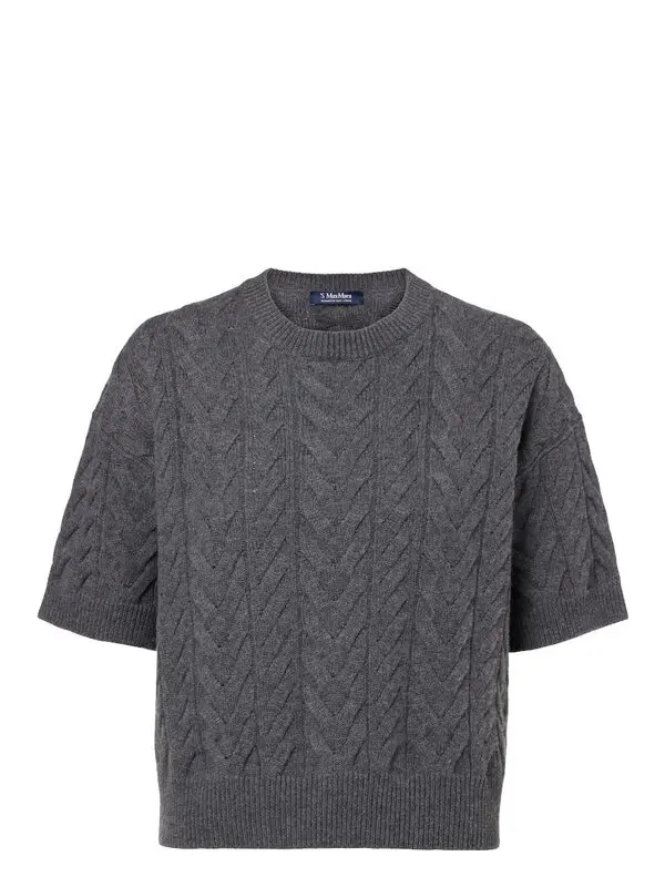 Max Mara Dominus Wool Top - Grey