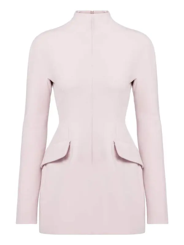 Sportmax Tefrite Crêpe Minidress - Pink