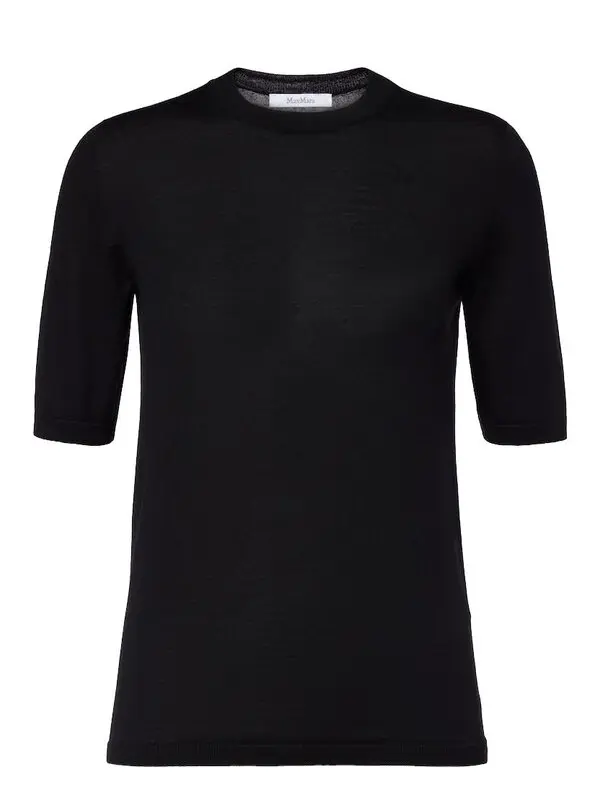 Max Mara Gerico Virgin Wool Top - Black