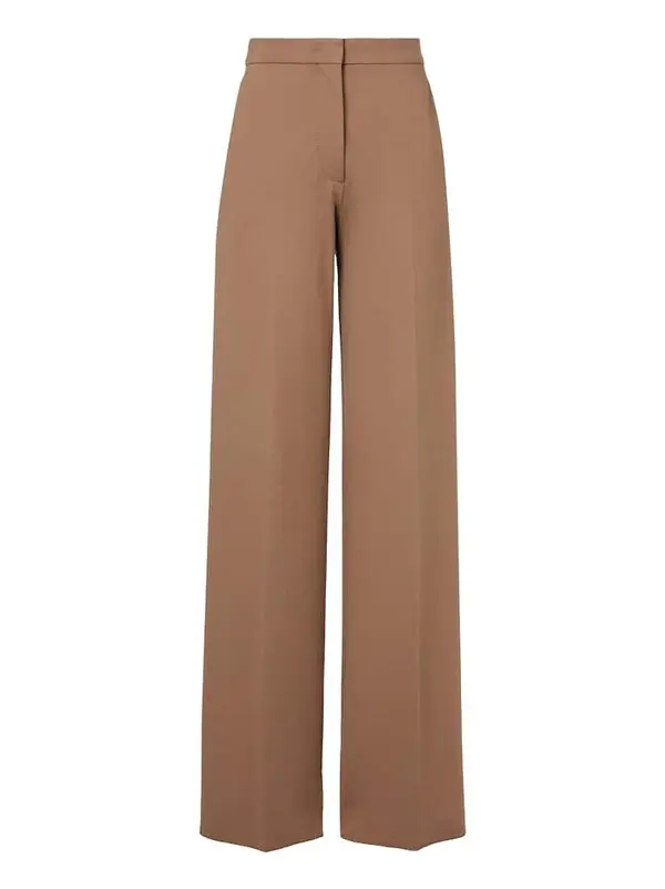 Max Mara Biada High-rise Wide-leg Pants - Brown