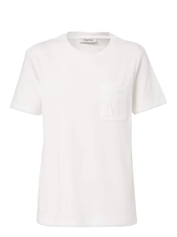 Max Mara Madera Embroidered Cotton Jersey T-shirt - White