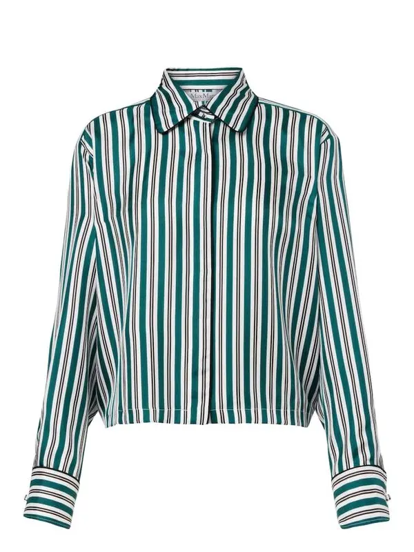 Max Mara Brama Striped Silk Shirt - Multicoloured