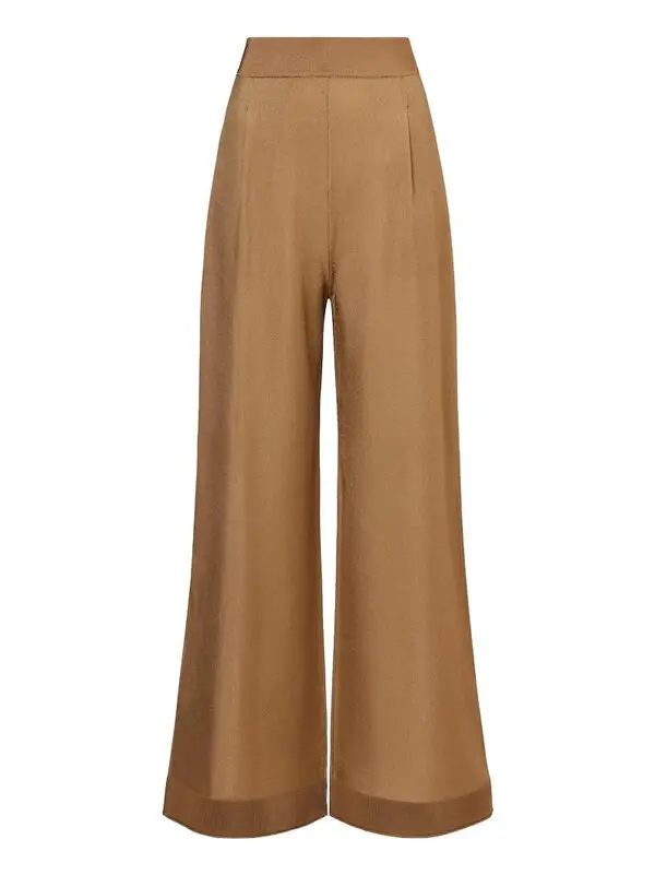 Max Mara Gordon Wide-leg Pants - Brown