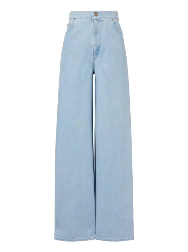 Max Mara Affari High-rise Wide-leg Jeans - Blue