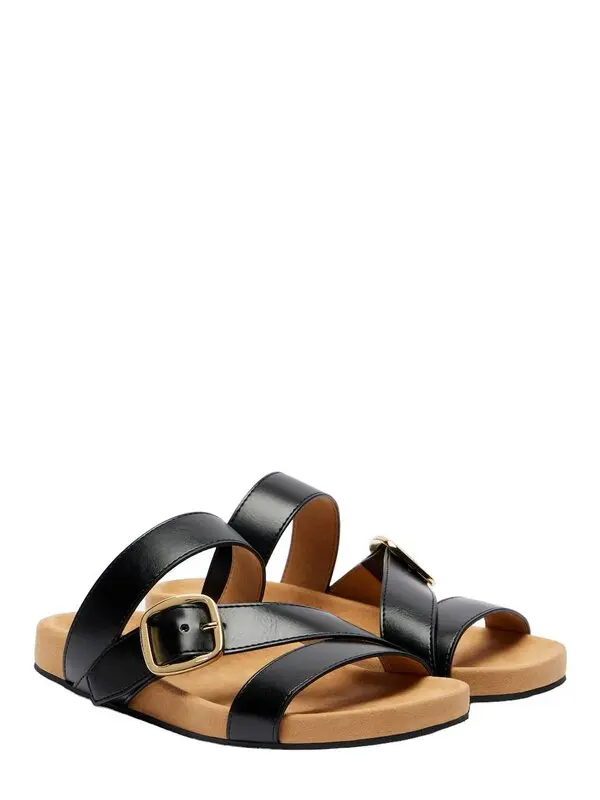 Stella McCartney Gaia Slides - Black