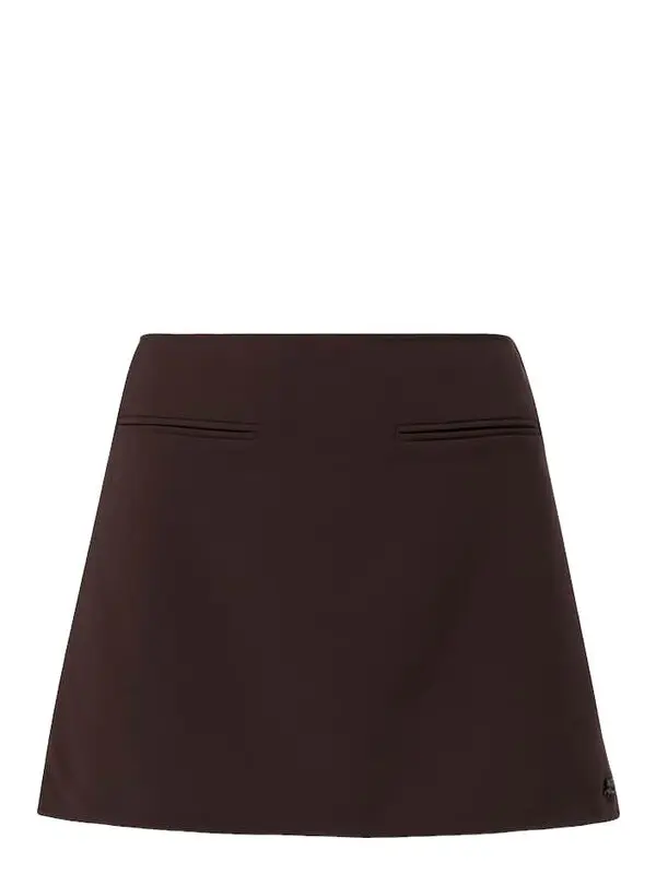 COURREGES Courrèges Twill Miniskirt - Brown