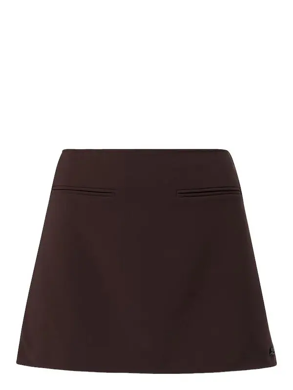 COURREGES Courrèges Twill Miniskirt - Brown